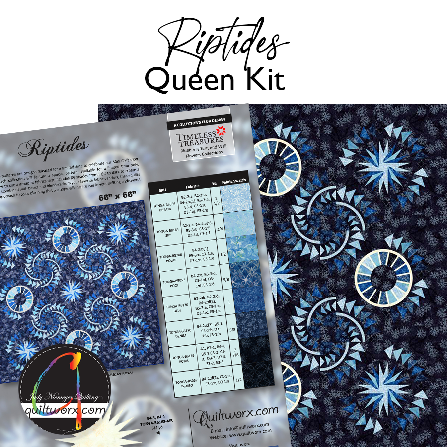 Riptides Quilt Kit – Sew Fly Quilts